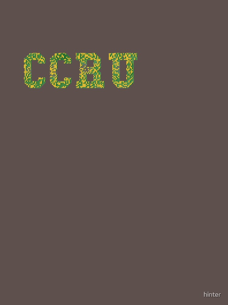 "CCRU (un)official " T-shirt for Sale by hinter | Redbubble | ccru t ...