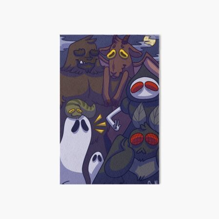 "Cryptid Group Photo" Art Board Print by GinNin | Redbubble