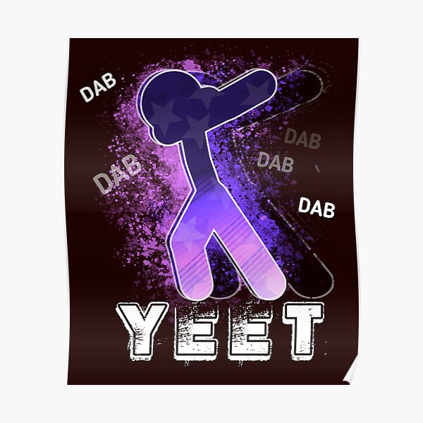 "Yeet Dab Dance Graphic Trend - Purple Pink" Poster for Sale by ...