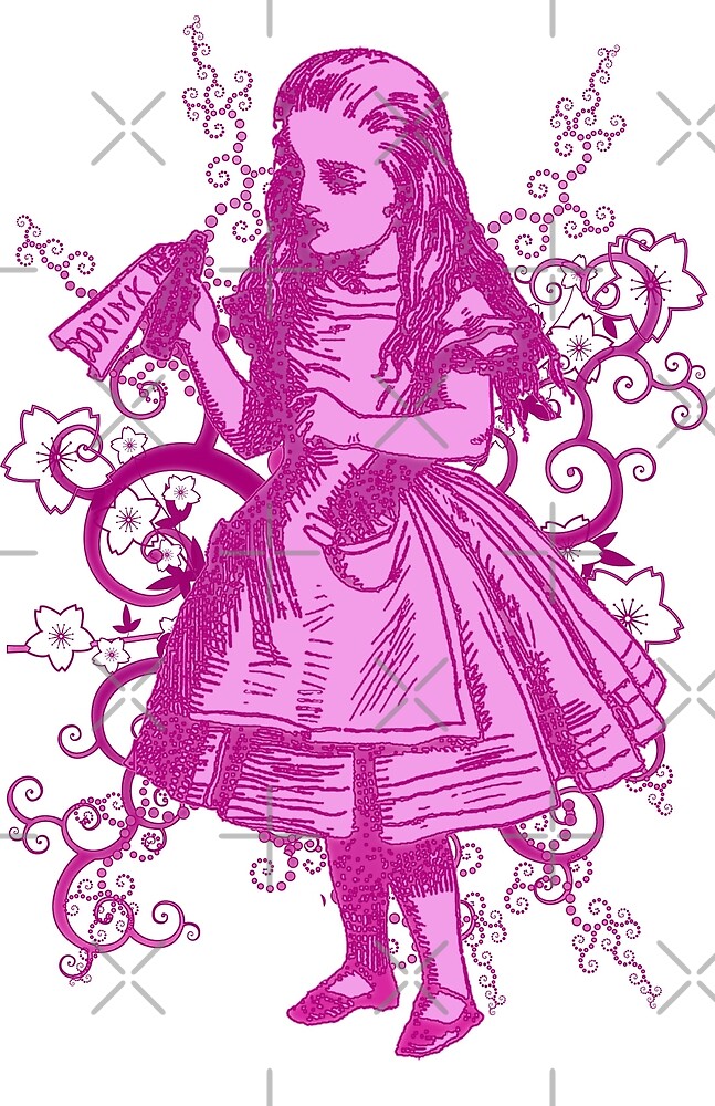"Pink Alice (In Wonderland)" by Sally McLean | Redbubble