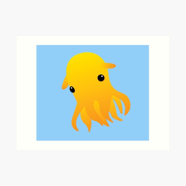 "Cute Dumbo Octopus" Art Print by TheArtArmature | Redbubble