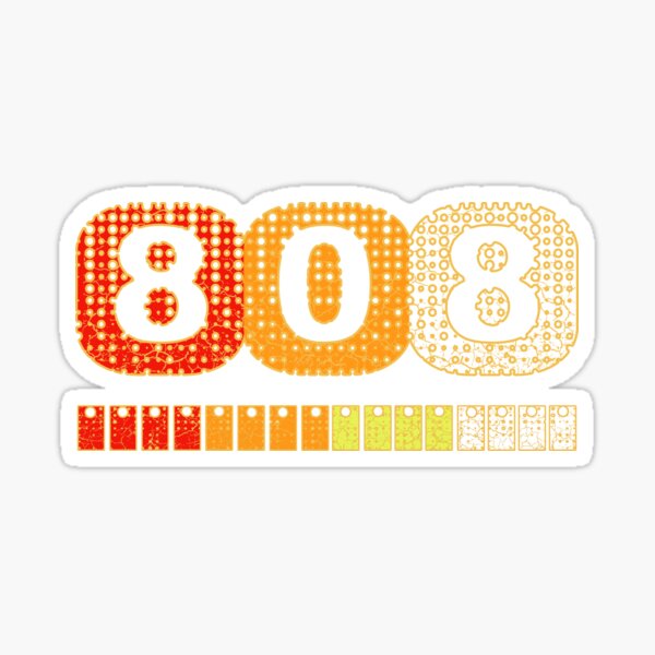 "Roland TR-808 Rhythm Composer Design" Sticker for Sale by BumboDoofus ...