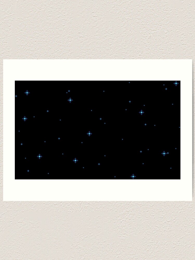 "Pixel Starfield" Art Print by Necro-Skeletal | Redbubble