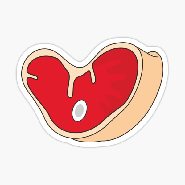 "Meat" Sticker by Judge-Hatchet | Redbubble