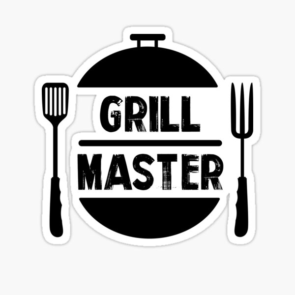 "BBQ Grilling Grill Master" Sticker by Bendthetrend | Redbubble