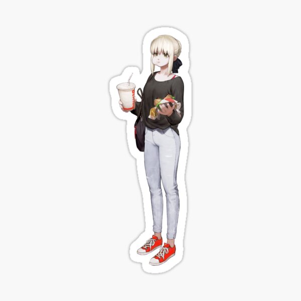"saber alter" Sticker for Sale by chickenmaid | Redbubble