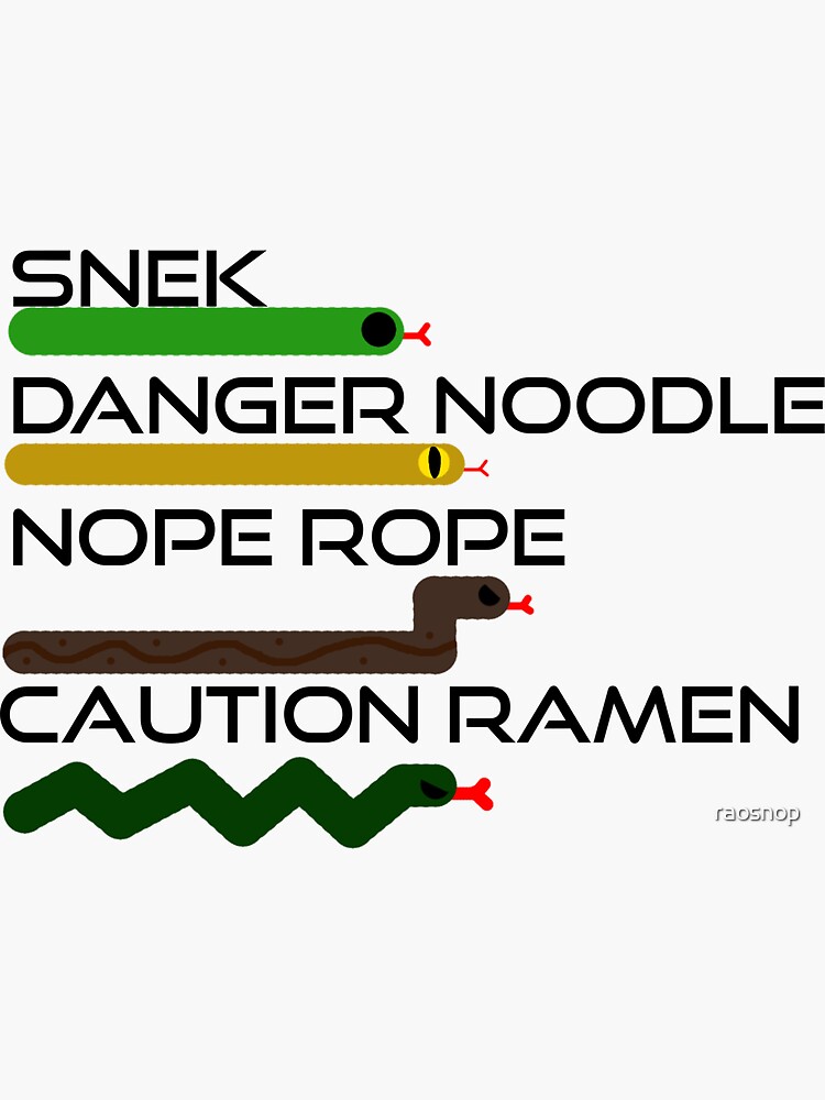 "Snake identification chart" Sticker for Sale by raosnop | Redbubble