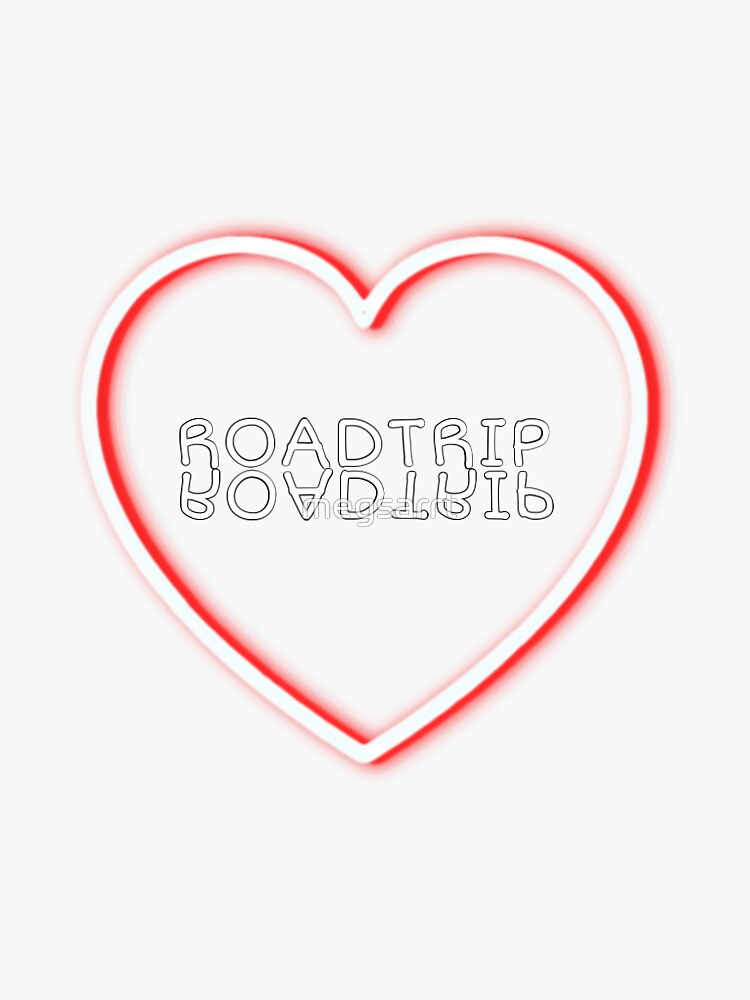 "Roadtriptv Pink Heart Logo" Sticker for Sale by megsarrt | Redbubble