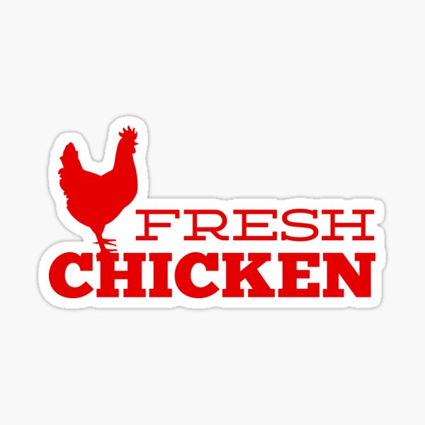 "Fresh Chicken BBQ Grill Design" Sticker by emphatic | Redbubble
