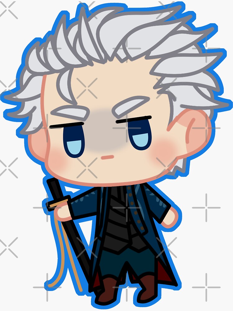 "Devil May Cry - Vergil" Sticker by kofi-jelly | Redbubble