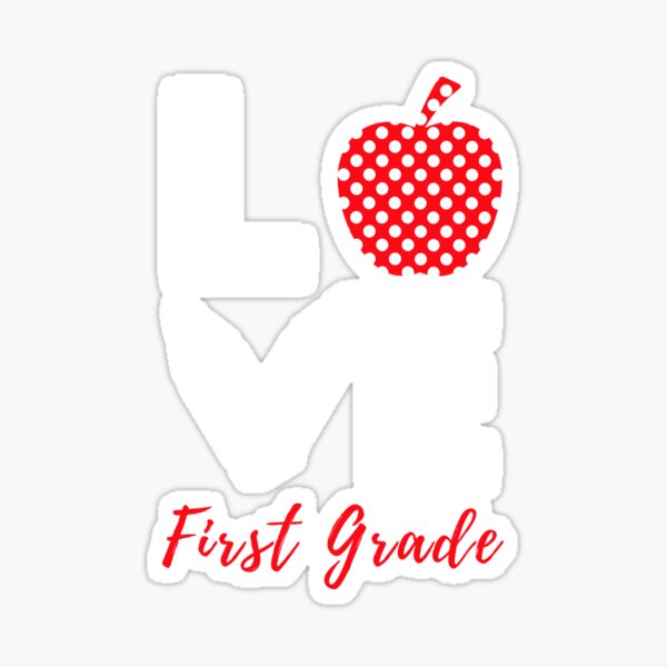 "Back To School First Grade" Sticker for Sale by Bendthetrend | Redbubble