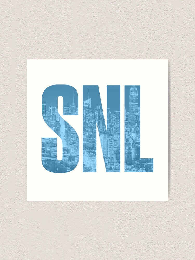 "SNL LOGO CITY - BLUE" Art Print for Sale by lee-uh-lee | Redbubble