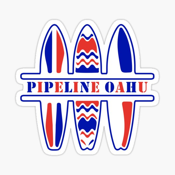 "Pipeline, Oahu, Hawaii" Sticker for Sale by PoshJocks | Redbubble