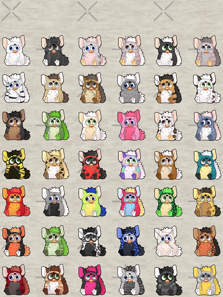 "Furbies - 1998 full set version" Classic T-Shirt for Sale by square-r00t | Redbubble