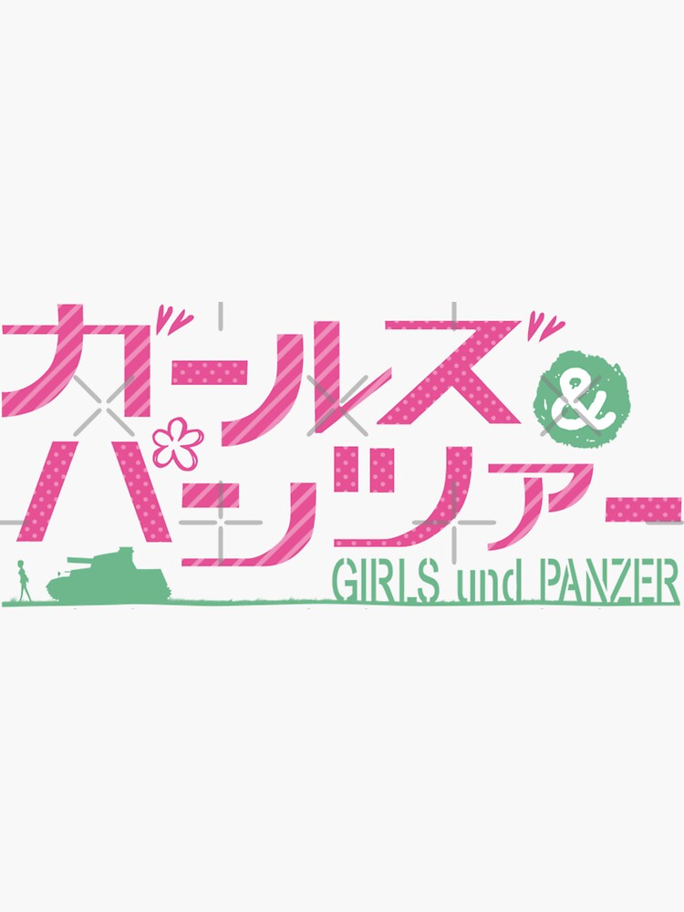 "Girls Und Panzer English Japanese" Sticker for Sale by symbolized ...