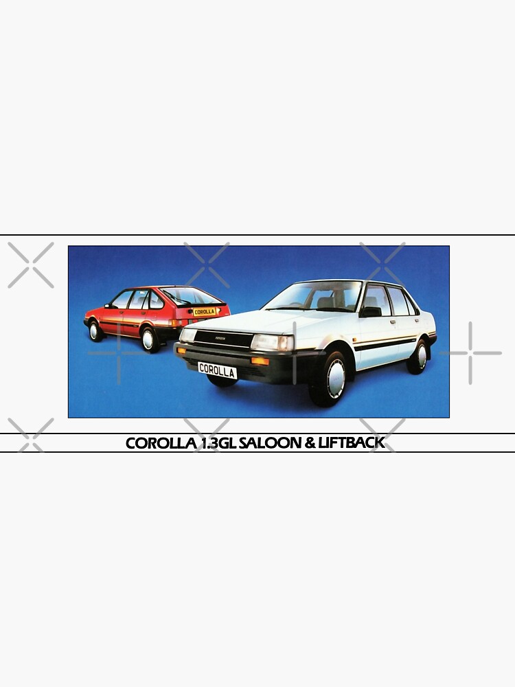 "TOYOTA COROLLA" Sticker by ThrowbackMotors | Redbubble