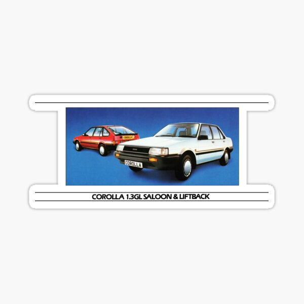 "TOYOTA COROLLA" Sticker by ThrowbackMotors | Redbubble
