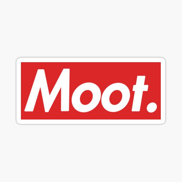"Moot. team shirt design pre-nationals edition" Sticker by ...