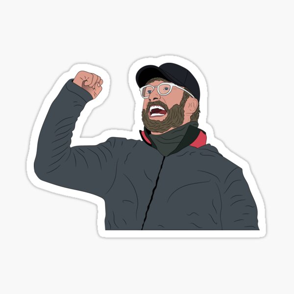 "klopp" Sticker for Sale by Seamus Toner | Redbubble