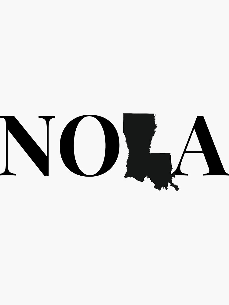 "NOLA" Sticker for Sale by DavidjLucas | Redbubble