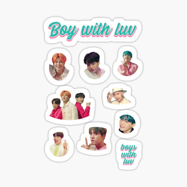 "BTS - Persona - Boy with luv stickers set" Sticker for Sale by chidees ...