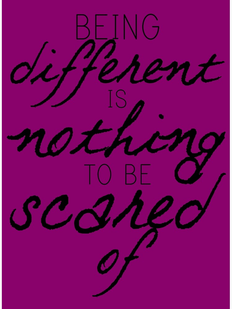 "Merlin-Inspired "Being Different"" Poster by mulberrydragon | Redbubble