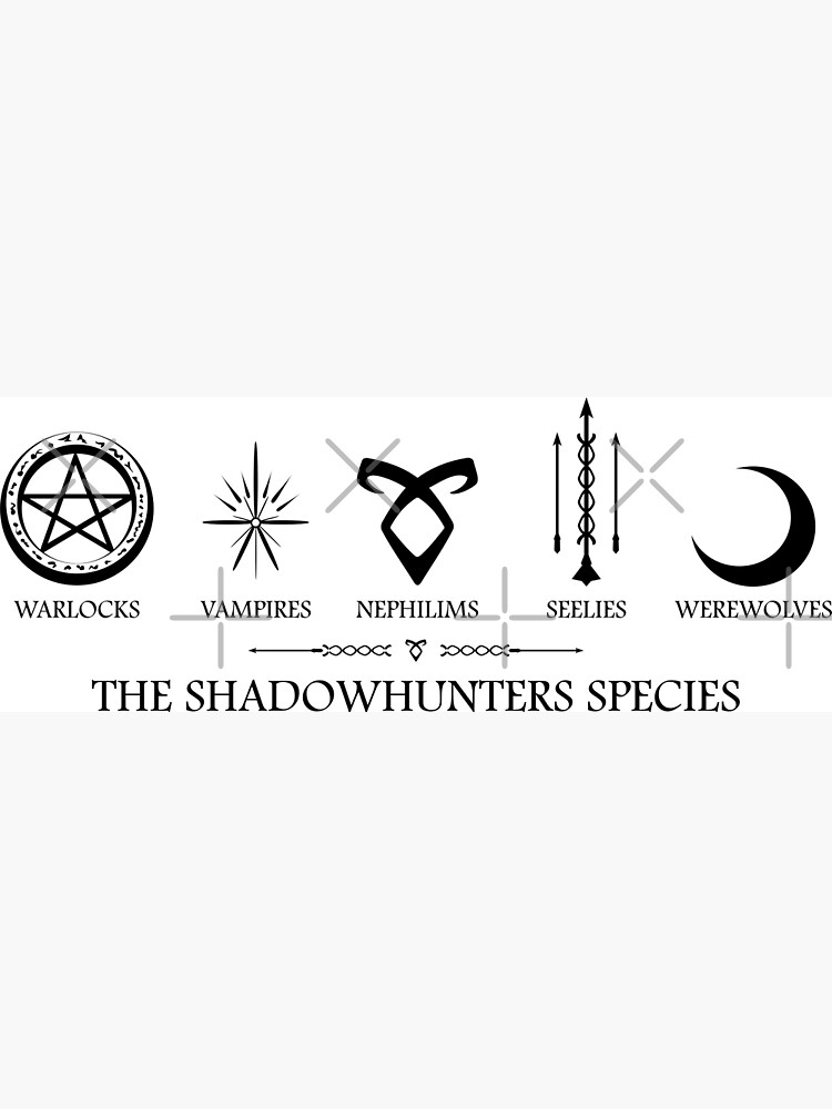 "The Shadowhunters Species Warlocks, Vampires, Nephilims, Seelies ...