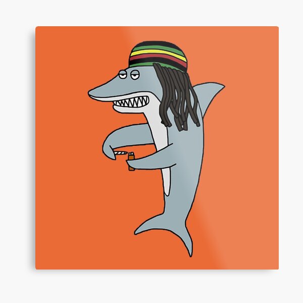 Reggae Shark Metal Prints | Redbubble