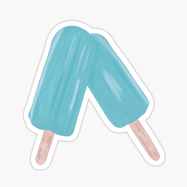"Blue Popsicle sticker" Sticker by AlexsAesthetic | Redbubble