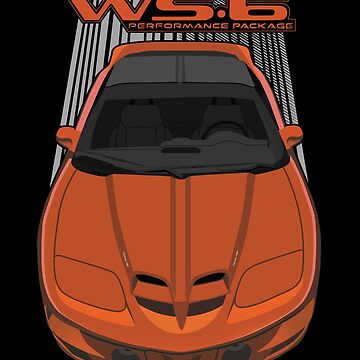 "Pontiac Trans Am WS6 4thgen - Orange" Sticker for Sale by V8social ...