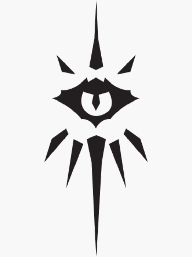 "Warlock dnd logo " Sticker for Sale by DnDweeb56 | Redbubble