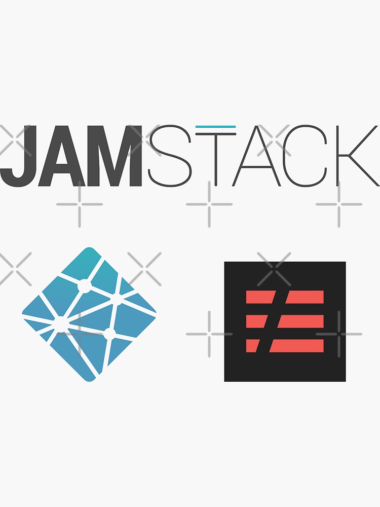 "JAMstack, Netlify, Serverless Framework Combo Pack" Sticker for Sale by devstick | Redbubble