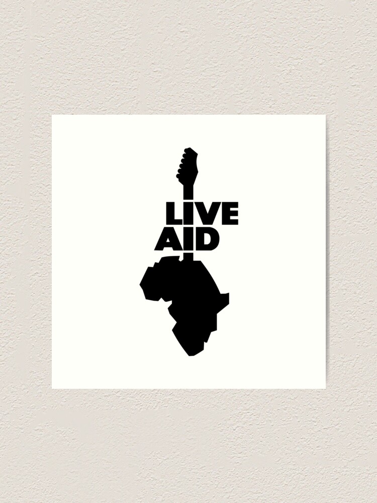 "live aid logo" Art Print by abbyygriffin | Redbubble