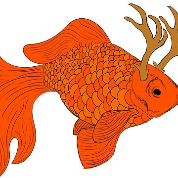"Keyleth the Goldfish (Limited Edition)" Sticker for Sale by Geekwears ...