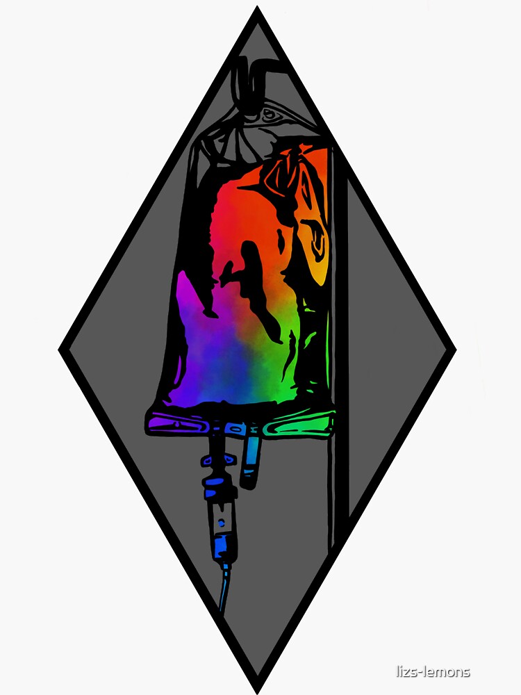 "Infusion of Color" Sticker for Sale by lizs-lemons | Redbubble