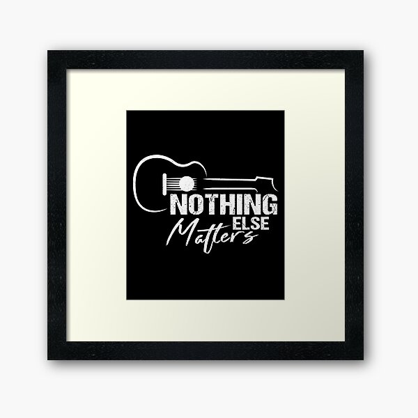 "Guitar- Nothing Else Matters" Framed Art Print by SmartStyle | Redbubble