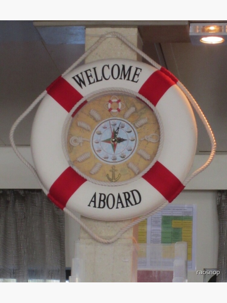 "Welcome Aboard Life ring" Poster by raosnop | Redbubble