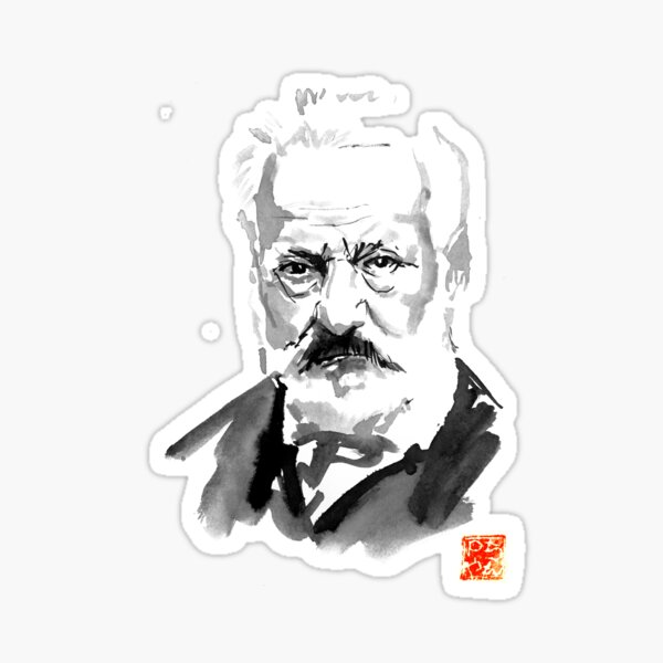 "victor hugo" Sticker for Sale by pechane | Redbubble