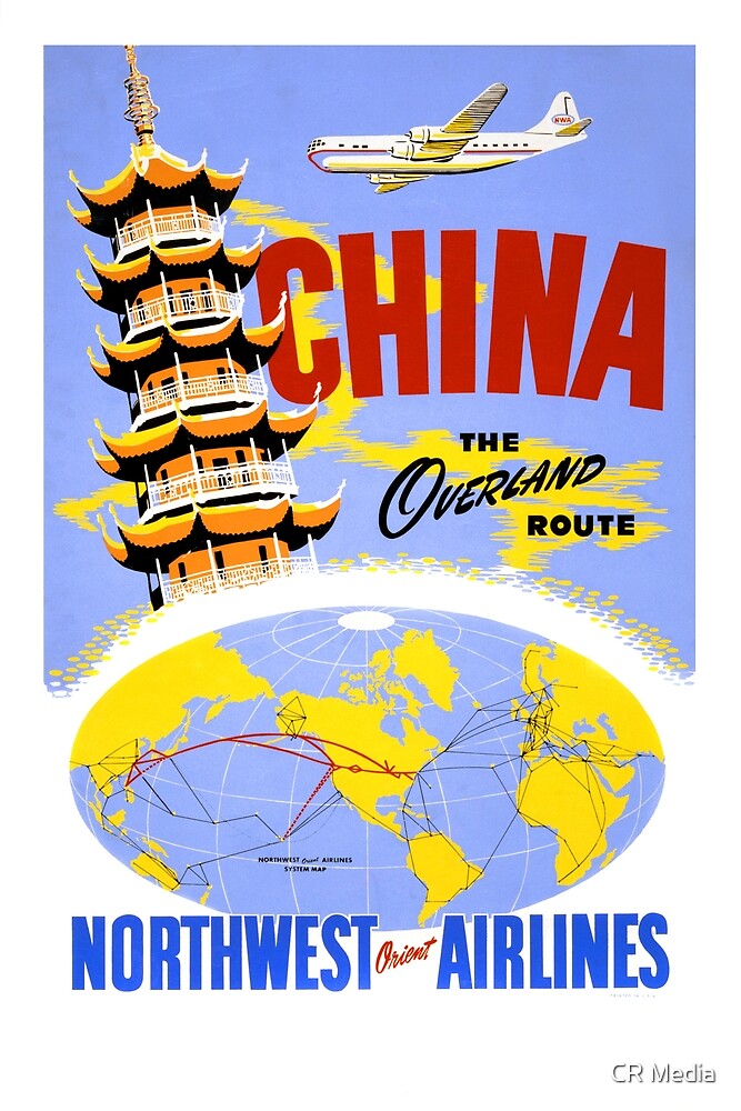 "China Vintage Travel Poster Restored" by vintagetreasure | Redbubble