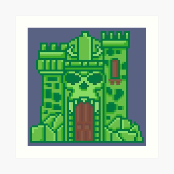 "Castle Grayskull 8 bit" Art Print by SpacebugCo | Redbubble
