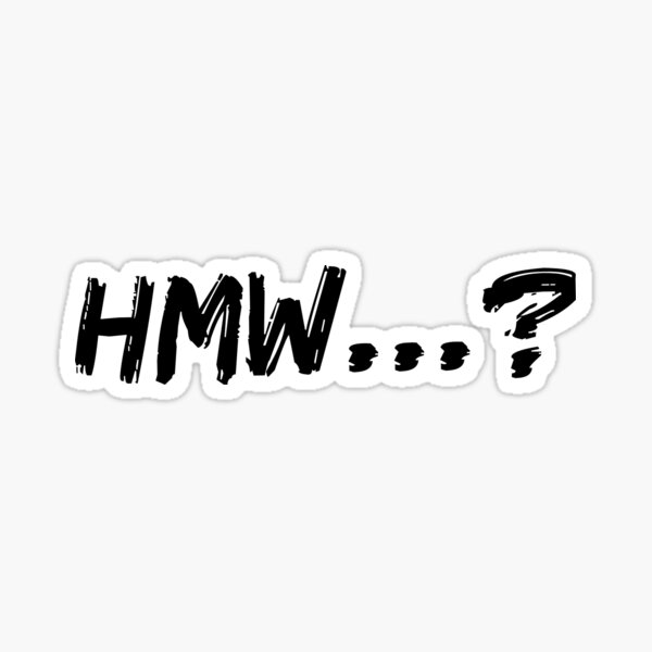 "How might we...?" Sticker for Sale by nerd2000 | Redbubble