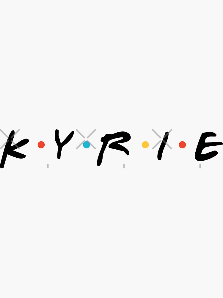 "Kyrie Friends" Sticker for Sale by DeadRight | Redbubble