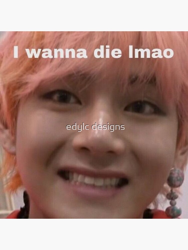 "BTS; Tae Meme" Sticker by Popillol | Redbubble