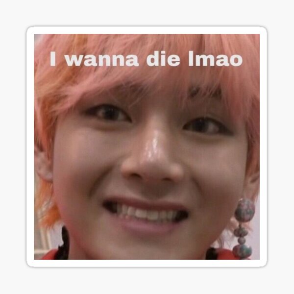 "BTS; Tae Meme" Sticker by Popillol | Redbubble