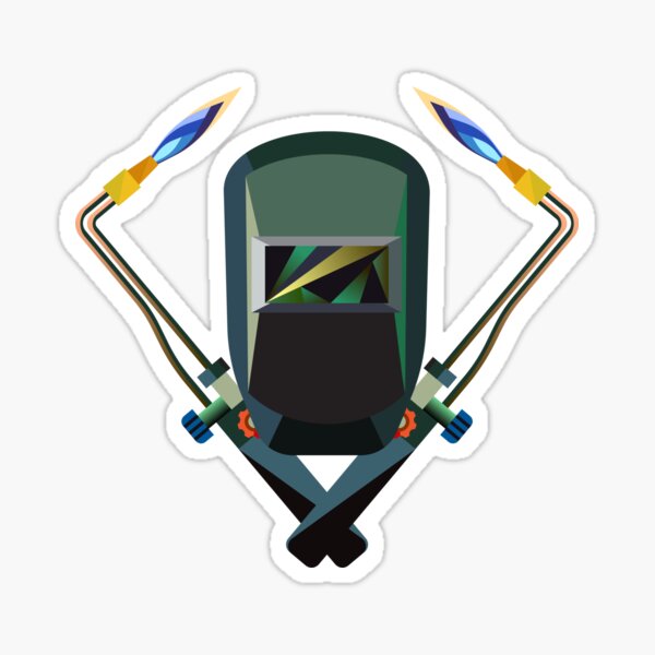 Funny Welding Helmet Stickers | Redbubble