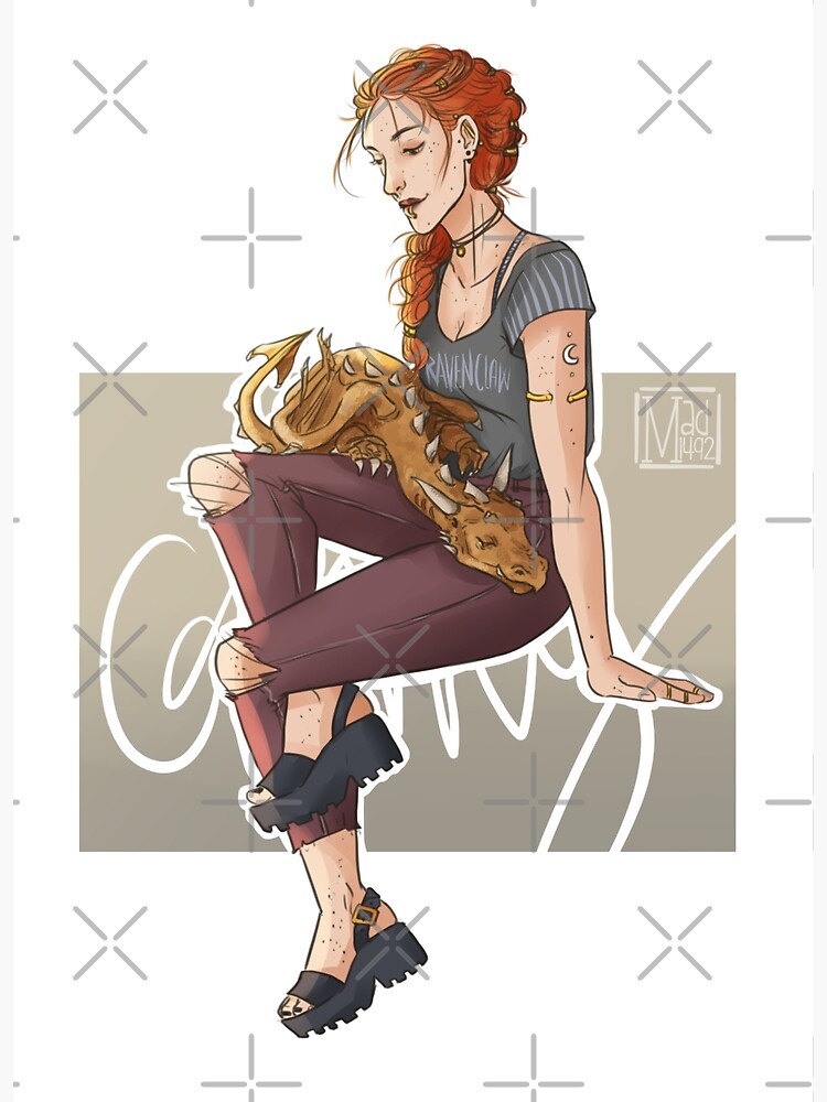 "The witch and the Dragon" Poster by mad1492store | Redbubble