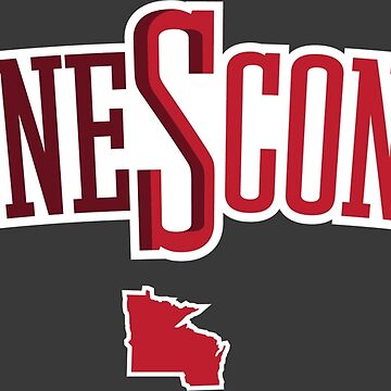 "Minnesota Wisconsin Mashup Minnesconsin Typographic" Sticker for Sale ...