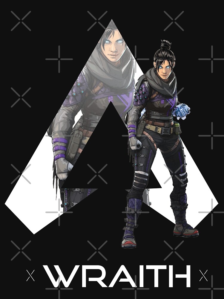 "tshirt clothing man black APEX LEGEND battle royal WRAITH" T-shirt for ...