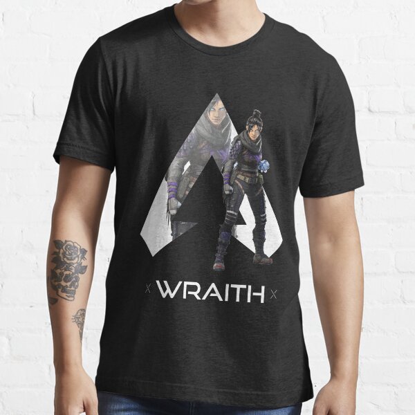 "tshirt clothing man black APEX LEGEND battle royal WRAITH" T-shirt for ...