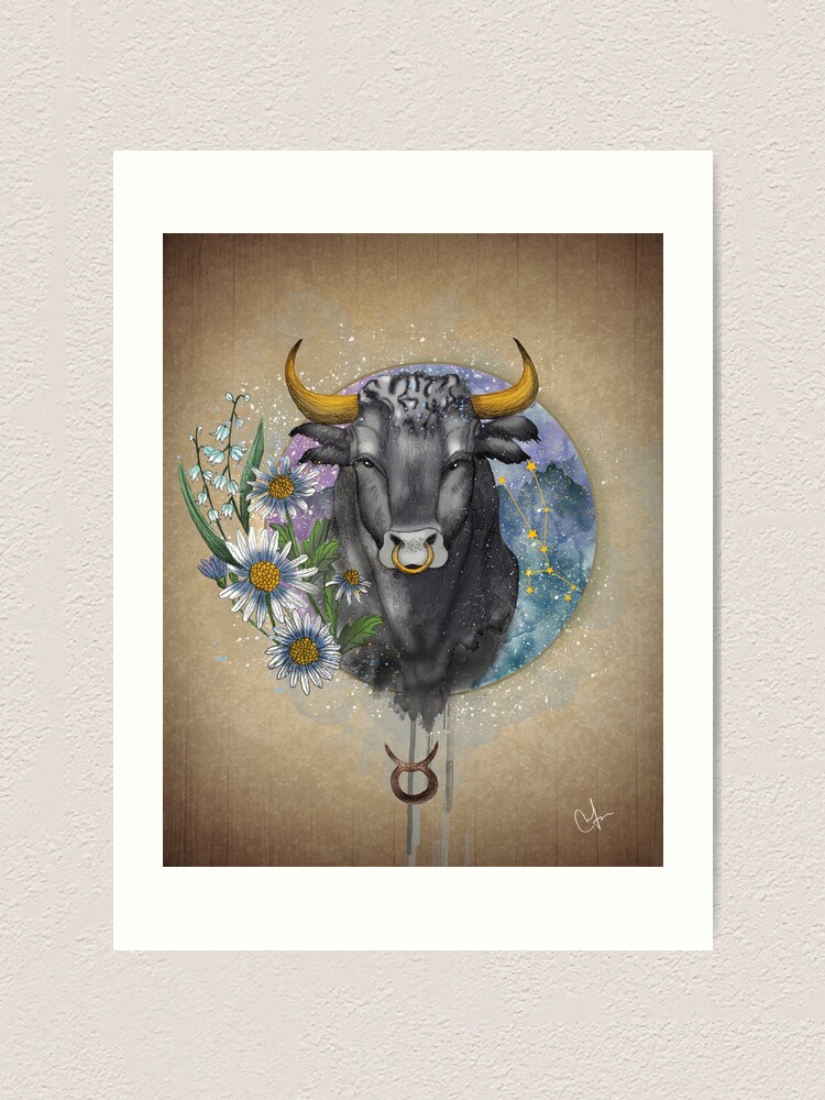 "Taurus - Zodiac Sign" Art Print by marineloup-art | Redbubble